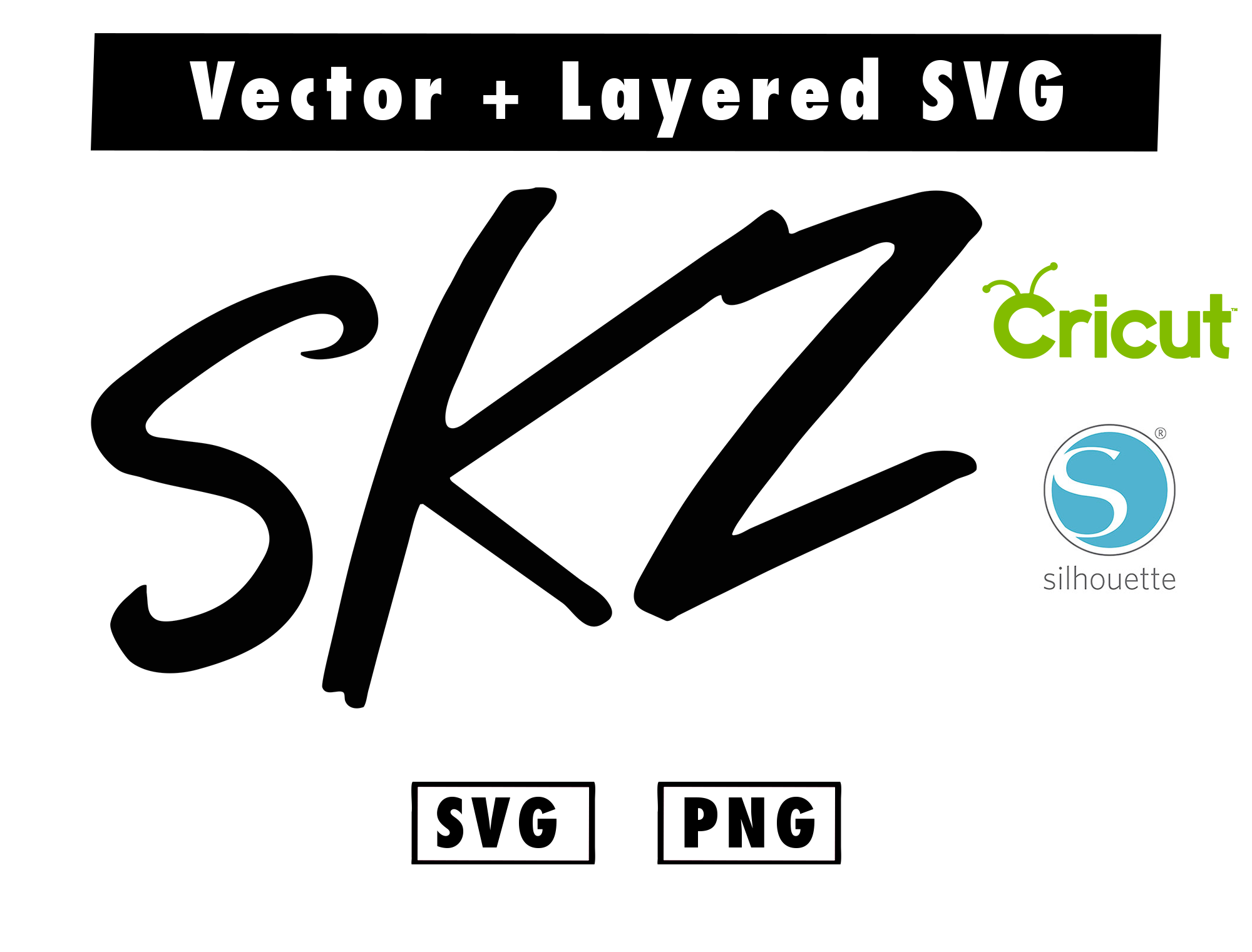 Stray Kids Skz New Logo svg and png files for cricut machine - Inspire ...