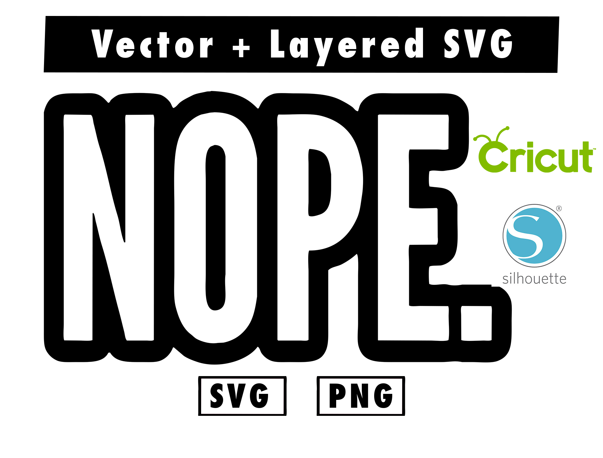 Nope Magnet svg and png files for cricut machine , anime svg | Inspire ...