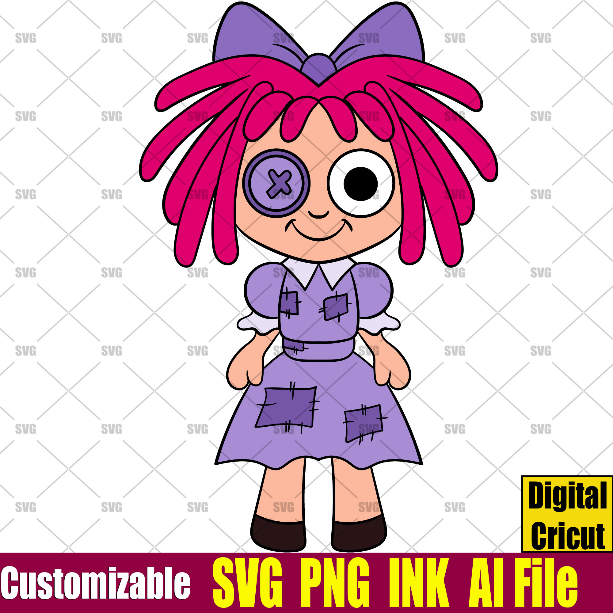 Chibi Ragatha from The Amazing Digital Circus SVG Chibi Raga | Inspire ... Chibi Ragatha from The Amazing Digital Circus SVG Chibi Raga | Inspire ...