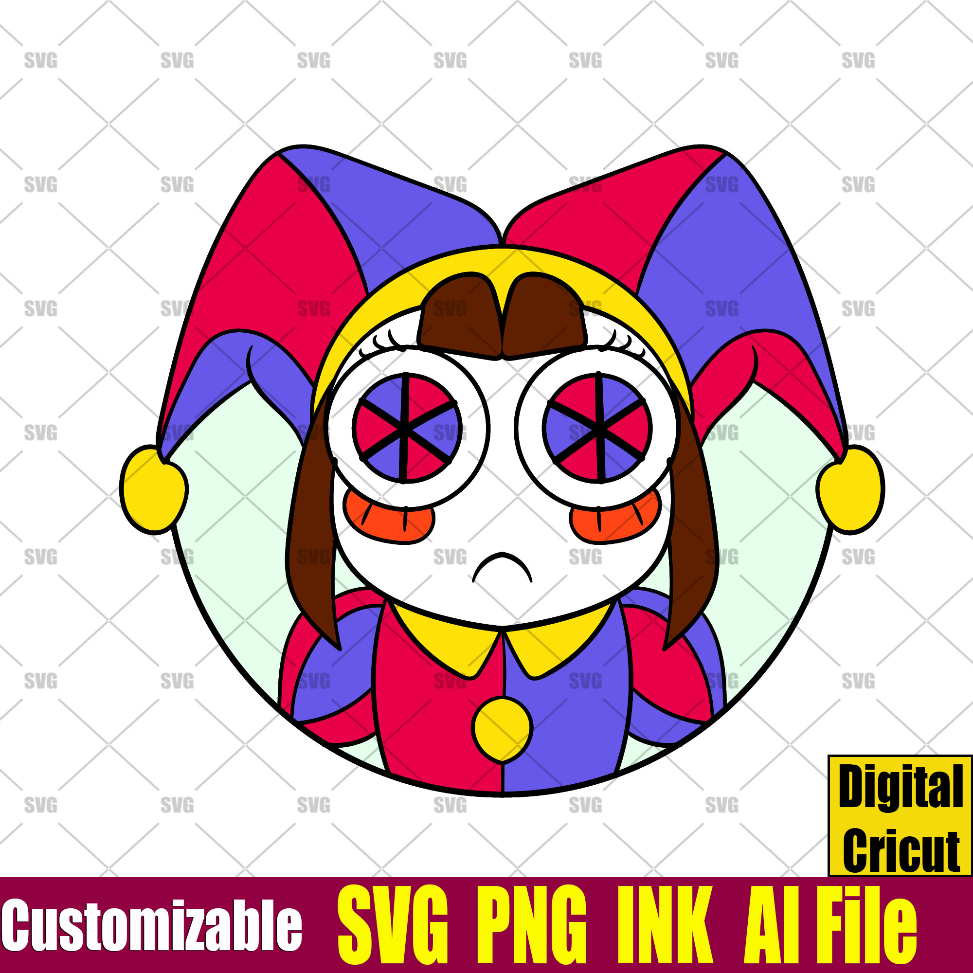 Pomni's Door Sticker from The Amazing Digital Circus SVG Pom | Inspire ...