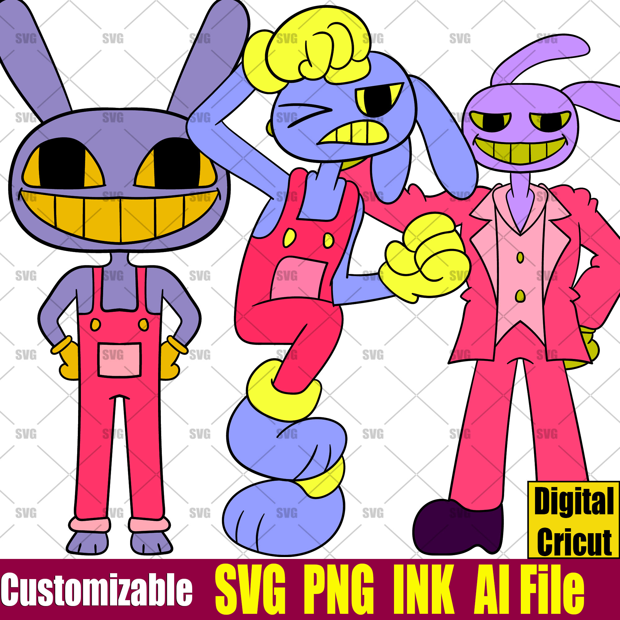 Jax SVG From the amazing digital circus Jax SVG Vector Color | Inspire ...