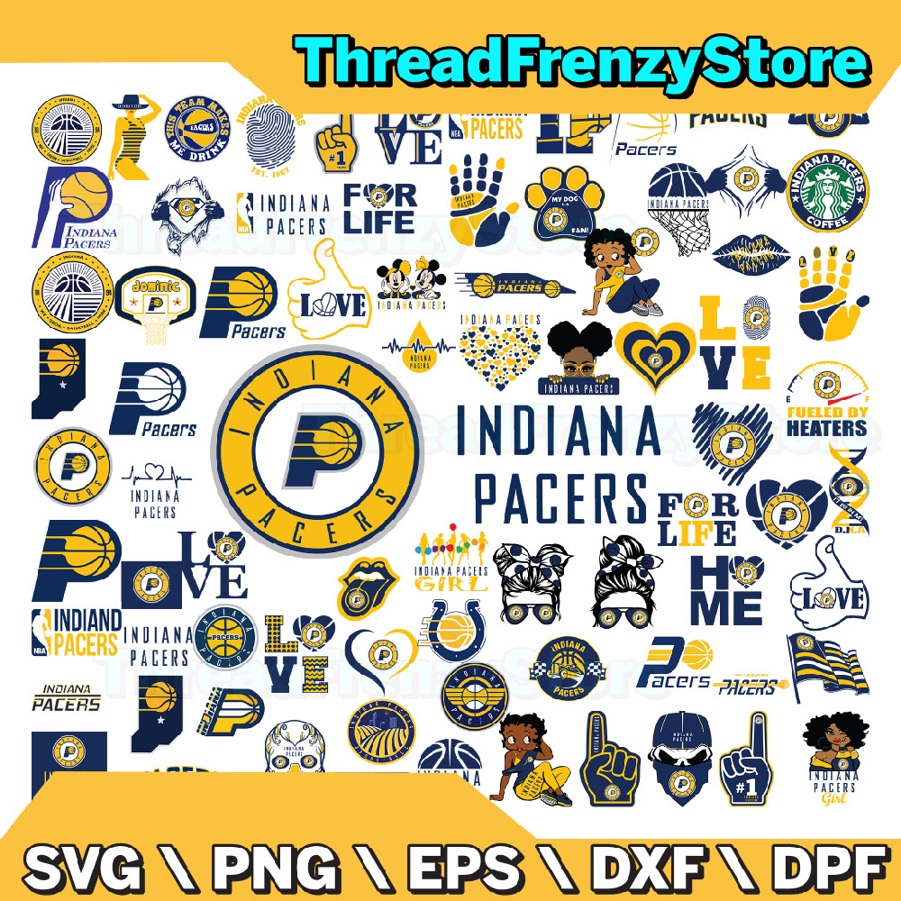 79 Files Indiana Pacers Team Bundles Svg, Indiana Pacers svg | Inspire ...