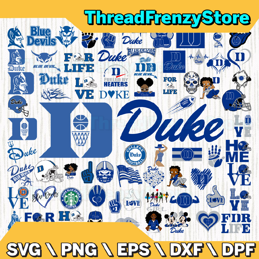71 Files Duke Blue devil Team Bundle Svg, Duke Blue devil sv | Inspire ...