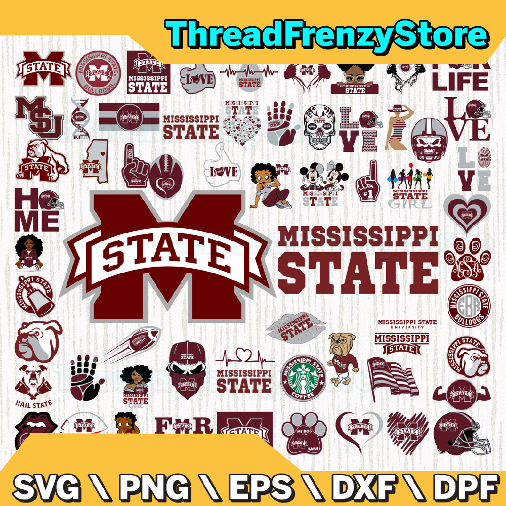 Mississippi State Svg | Inspire Uplift