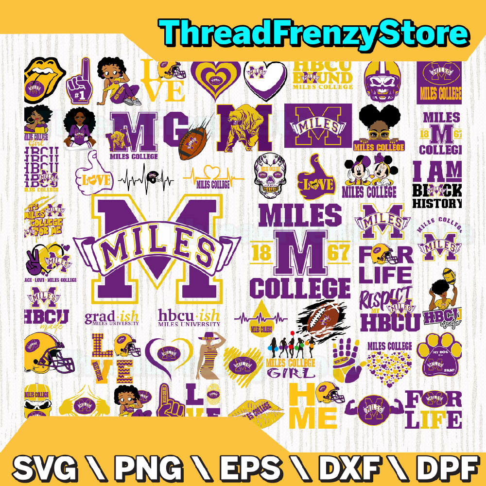55 Files Miles College Team Bundles Svg, Miles College svg, | Inspire ...