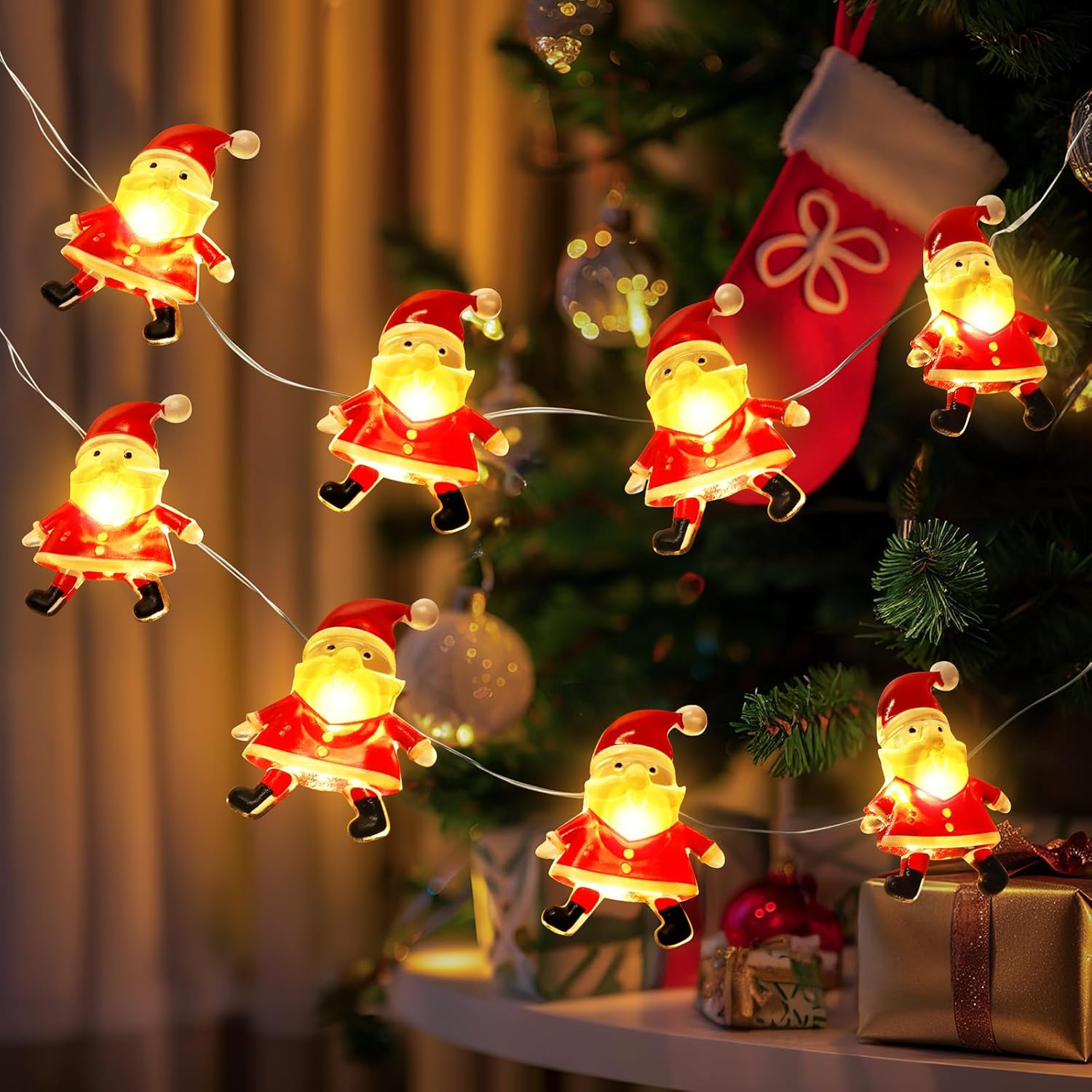 Cute Santa Claus LED Lights | Indoor Christmas Decorations | Inspire Uplift