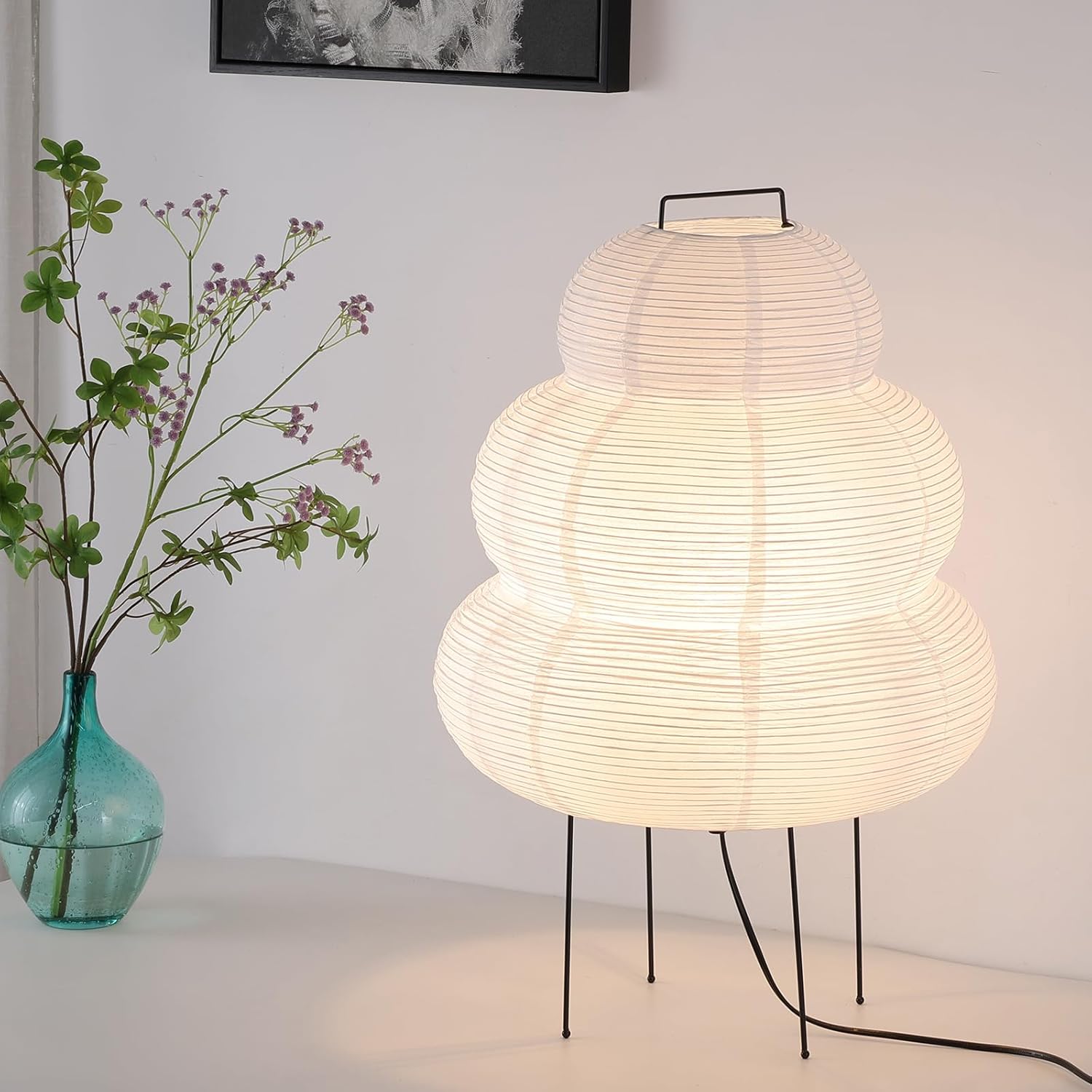 Japanese Paper Lamp, Noguchi Style Lamp, Akari Lamp – Rice P | Inspire ...