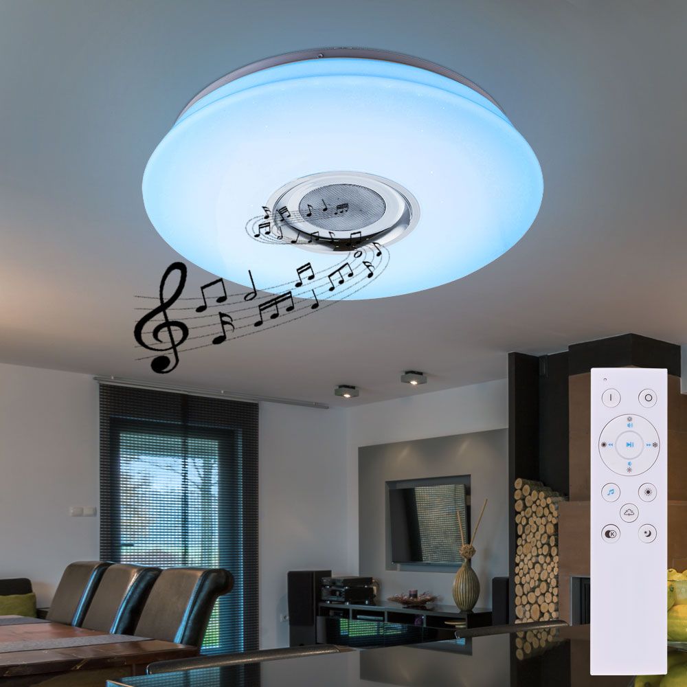 Smart RGB LED Ceiling Light with Bluetooth Speaker | Inspire Uplift