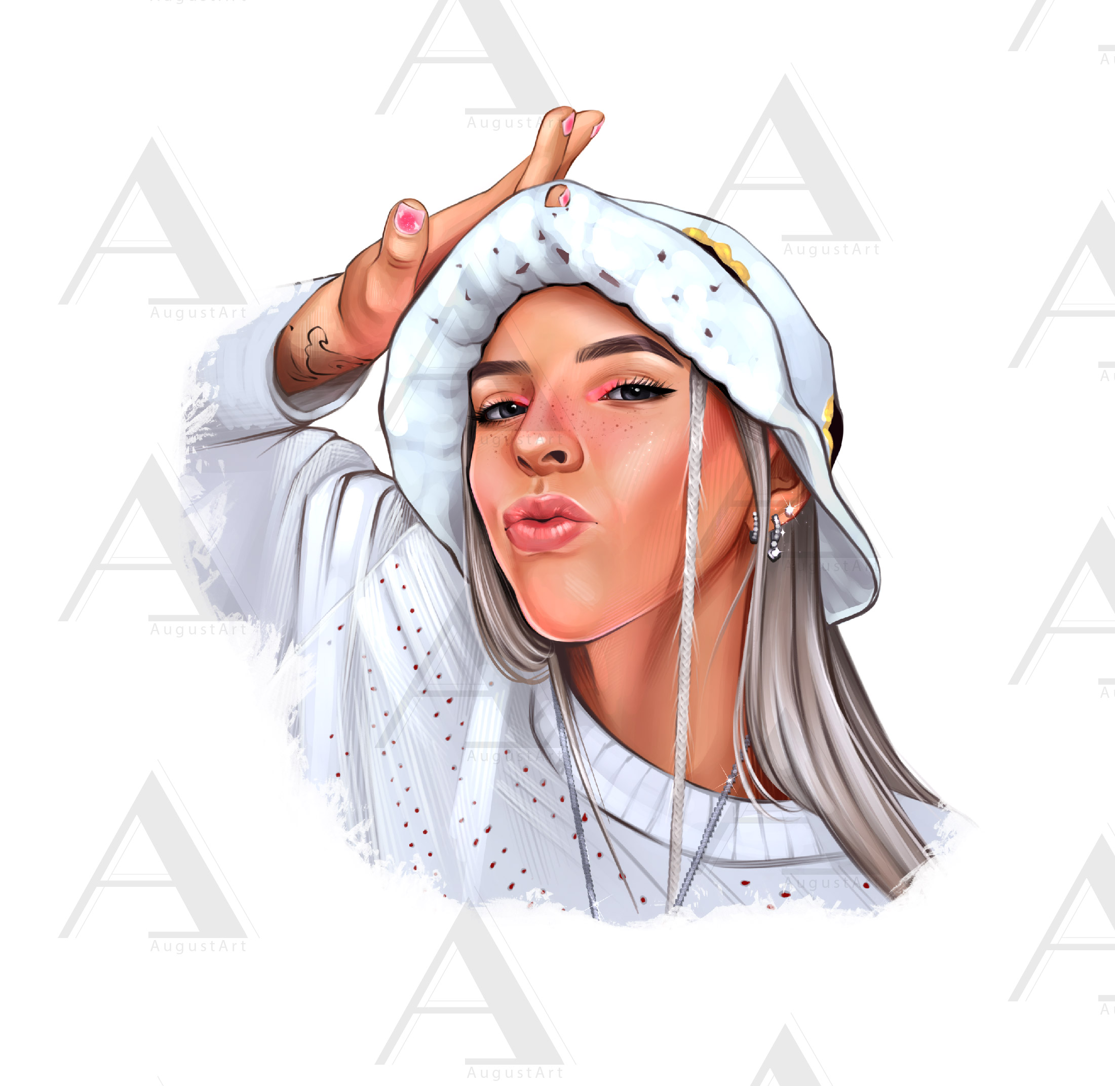 Printable Young Miko PNG, Young Miko hand drawn sublimation | Inspire ...
