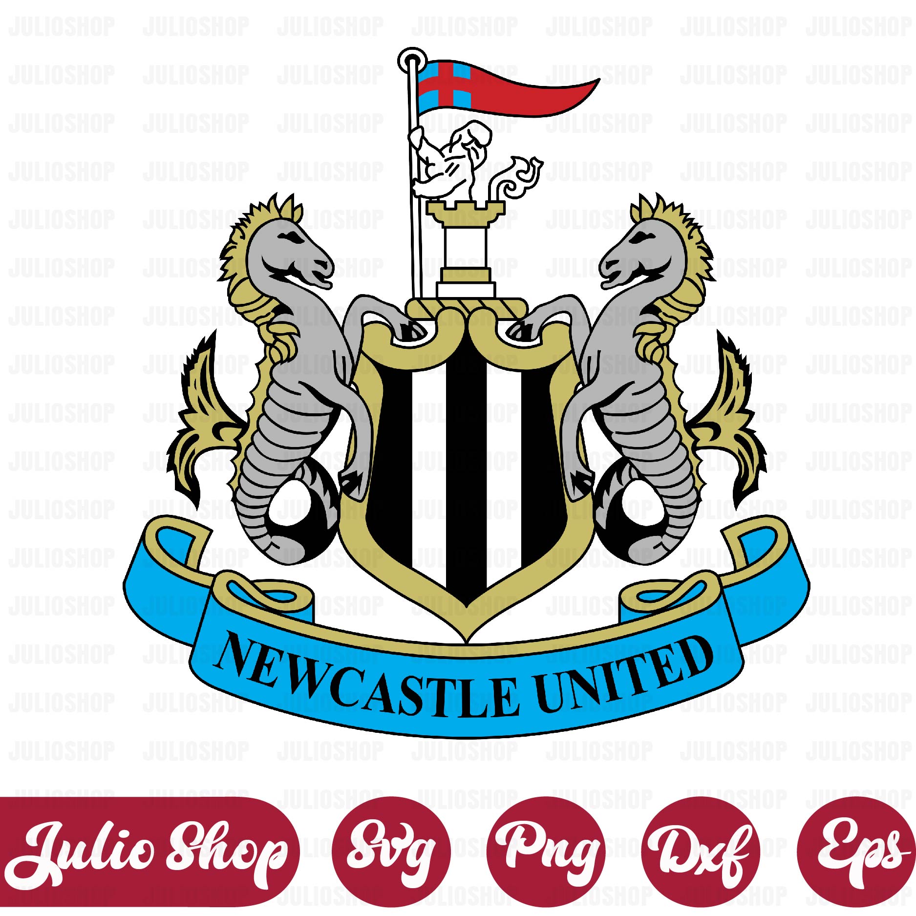 Newcastle United Svg, Soccer Logo, Digital File, Logo Print, | Inspire ...