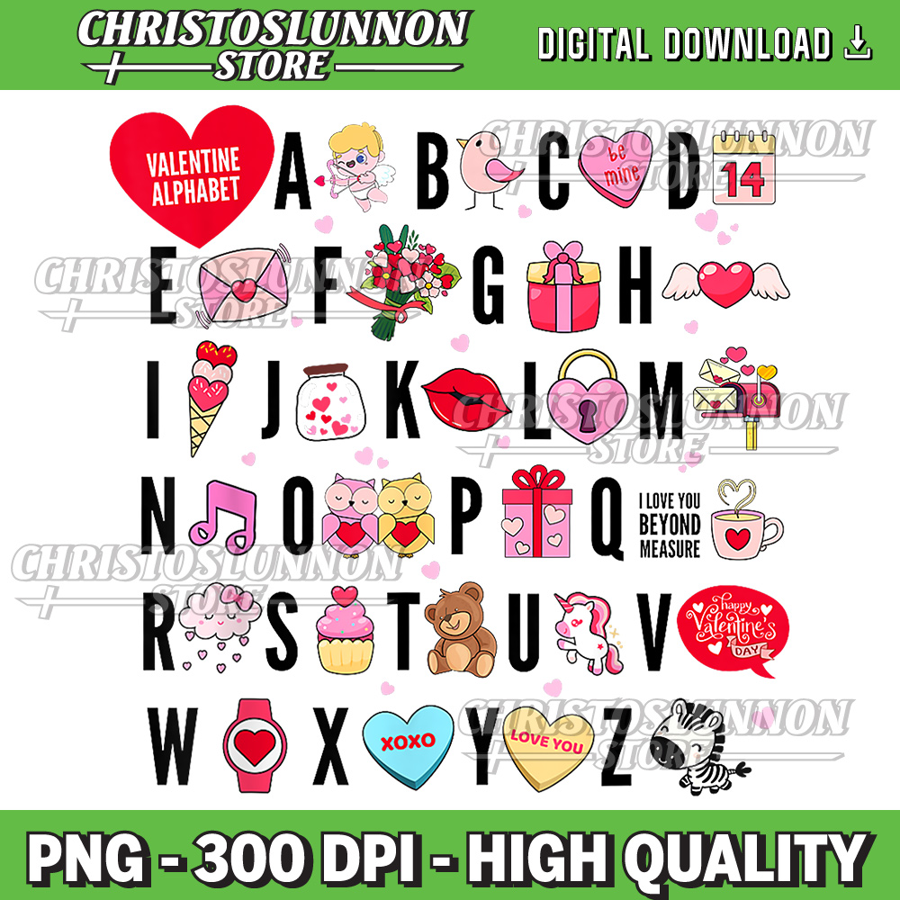 Funny Valentine Alphabet Pre-K Kindergarten Teacher Student | Inspire ...