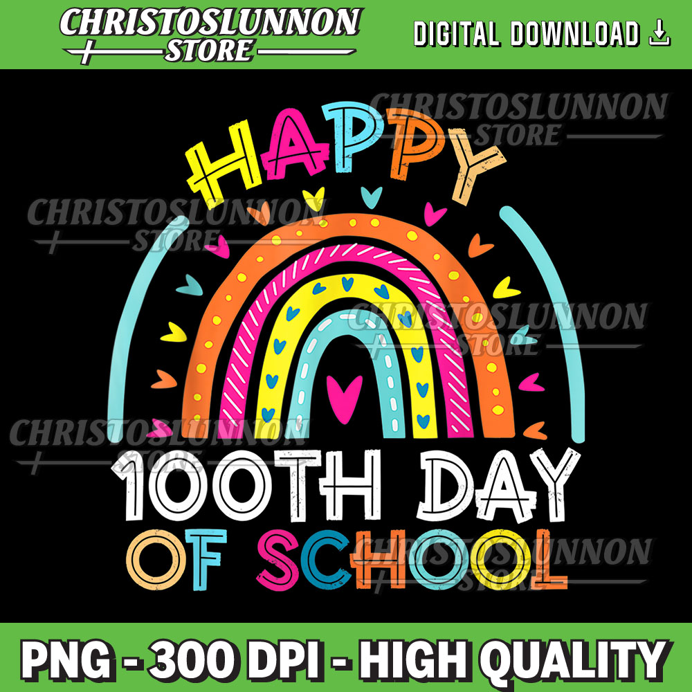 Happy 100th Days Of School PNG, Colorful Png,100th Day Of Sc | Inspire ...