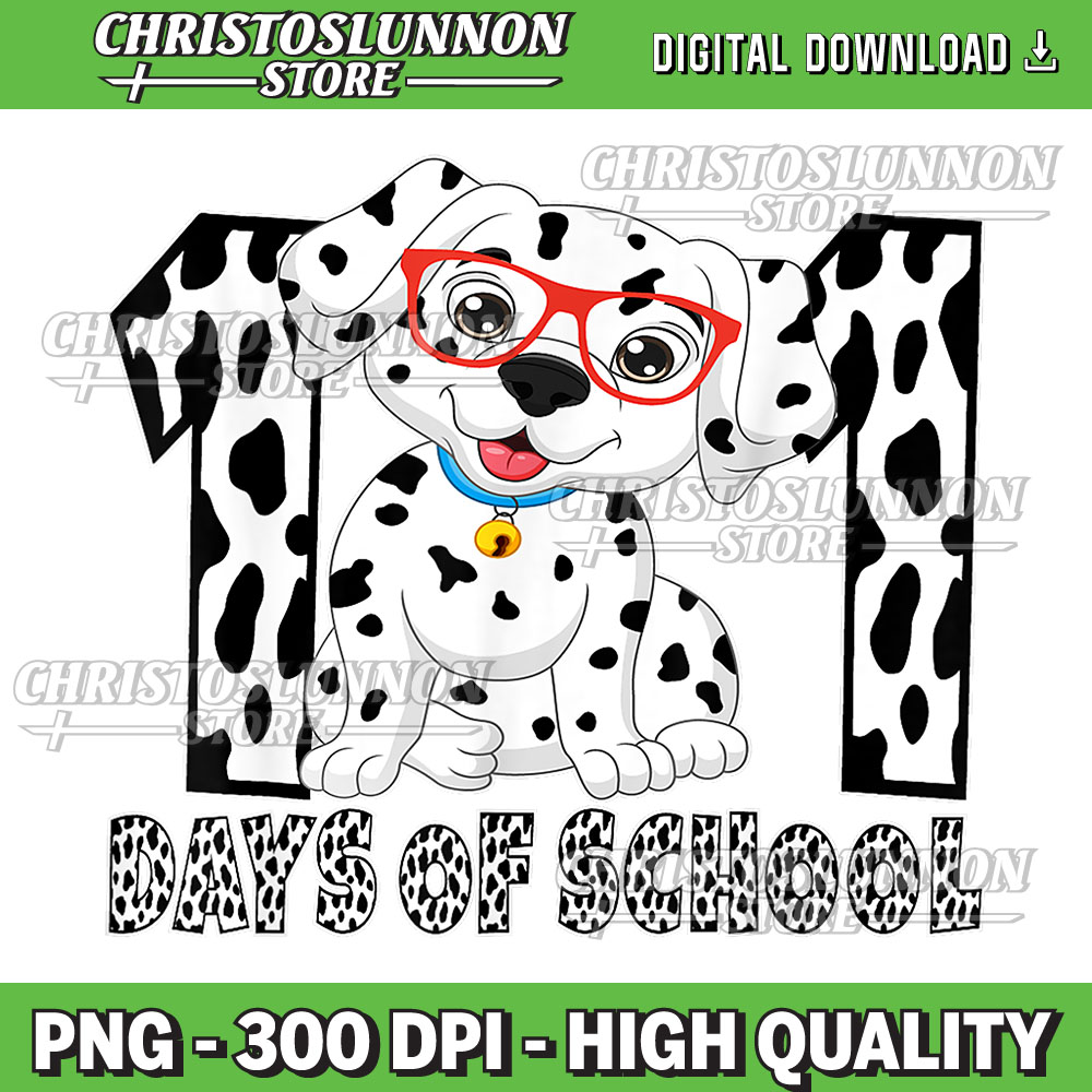 100th Day Of School Dalmatian Dog Png, 100 Days Of School Te | Inspire ...