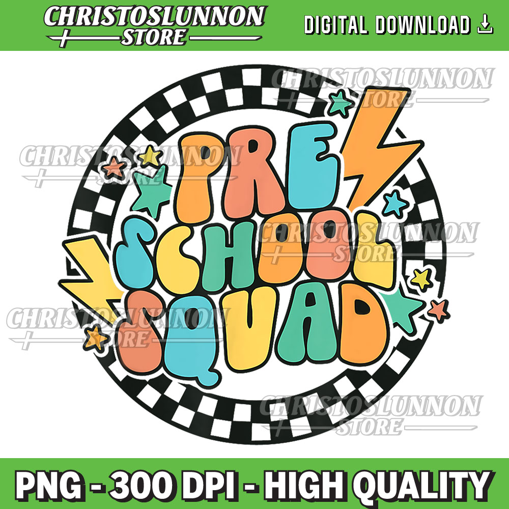 Back To School Groovy Teacher Preschool Crew Squad Png, Back | Inspire ...
