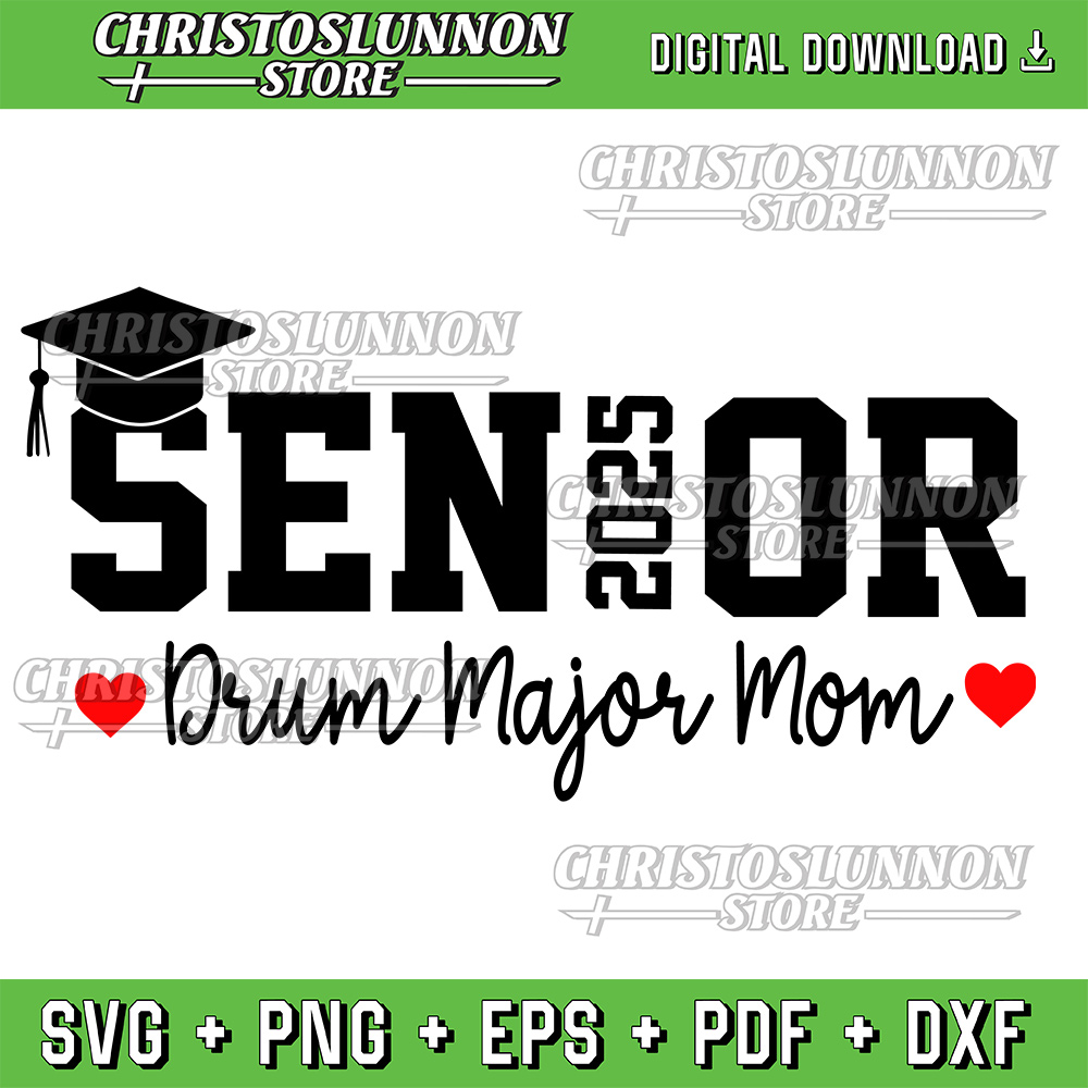 2025 Senior Drum Major Mom 2025 Svg, Marching Band Mom Mothe | Inspire ...