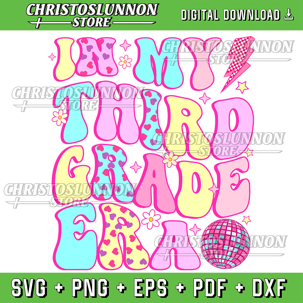 Retro Groovy Back To School In My Third Grade Era Svg, Groov | Inspire ...