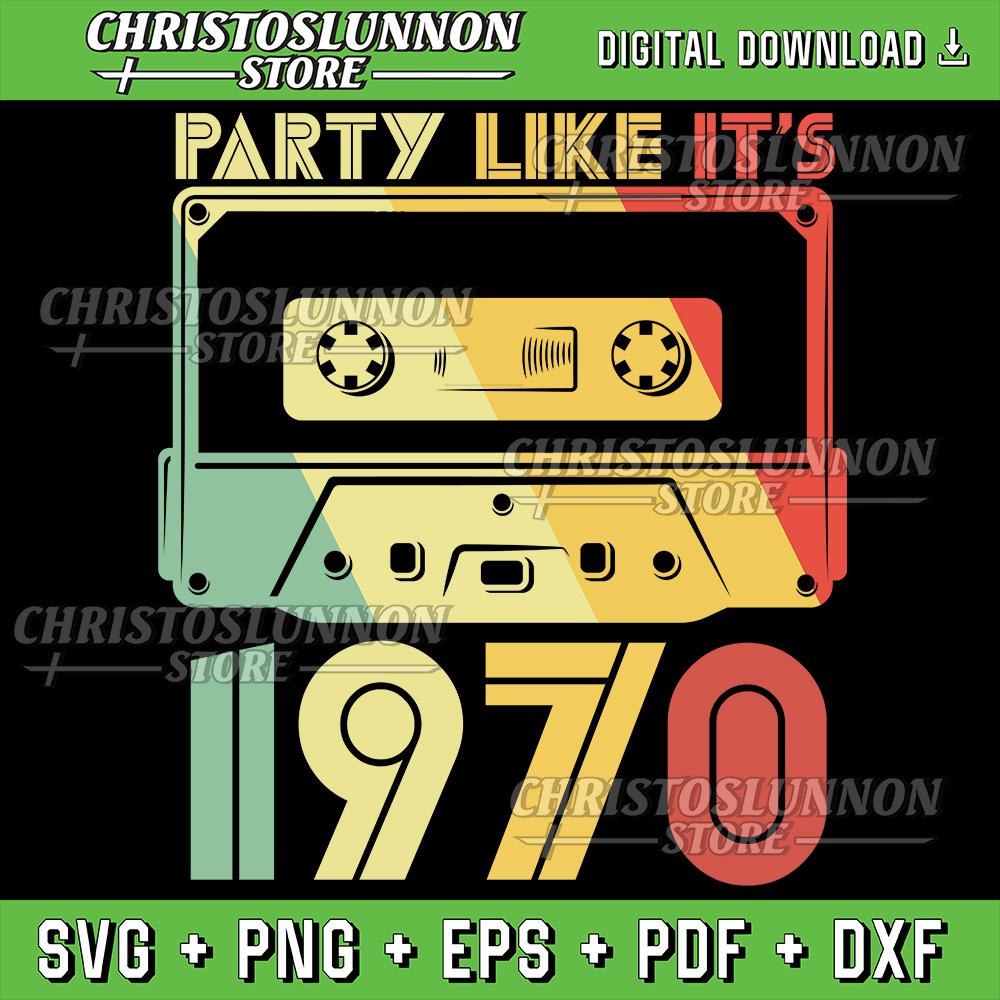 Party Like It's 1970 Retro 70s Party Svg, Retro 70s Party Sv | Inspire ...