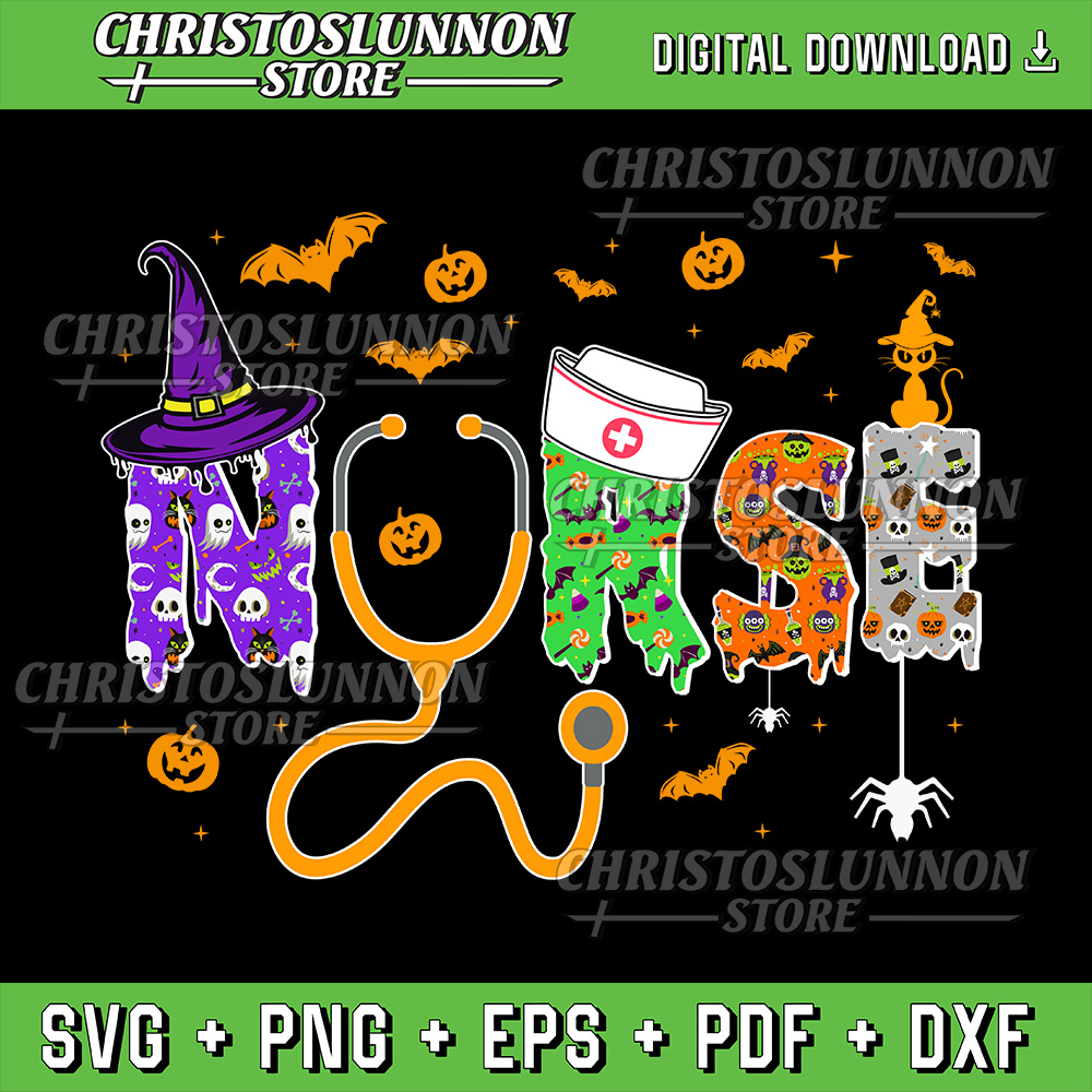 Halloween Nurse Nursing Cute Health Worker Halloween Svg, Ha | Inspire ...