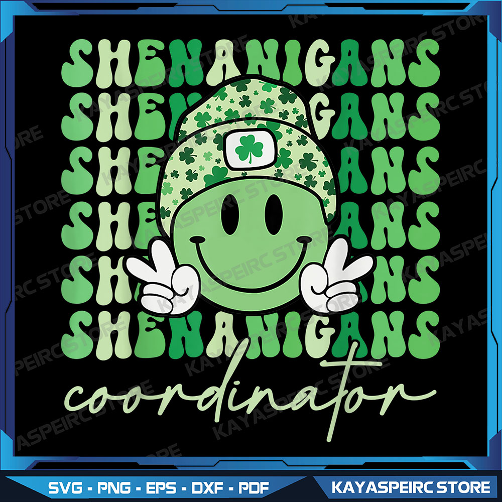 Shenanigans Coordinator Smile Face Teacher St. Patricks Day - Inspire ...