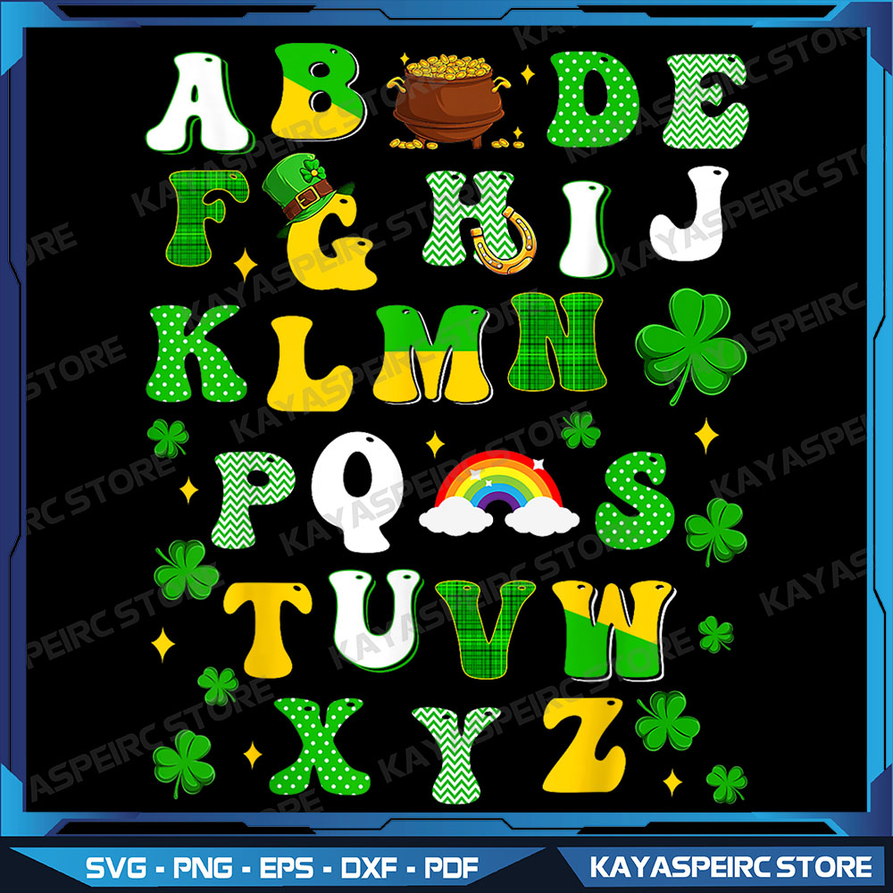 ABCs Alphabet Learning Preschool Shamrocks St. Patricks Day | Inspire ...