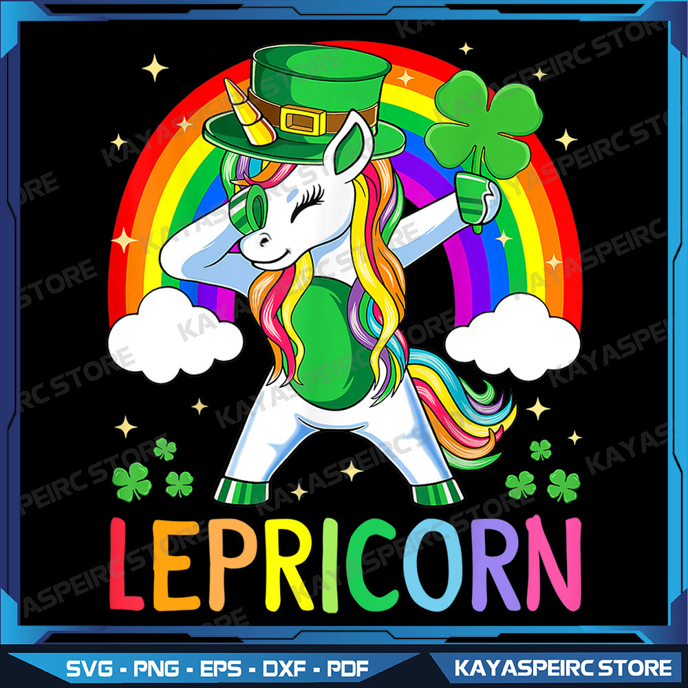 Lepricorn Unicorn St Patricks Day Kids Girls Lucky Png, St P | Inspire ...