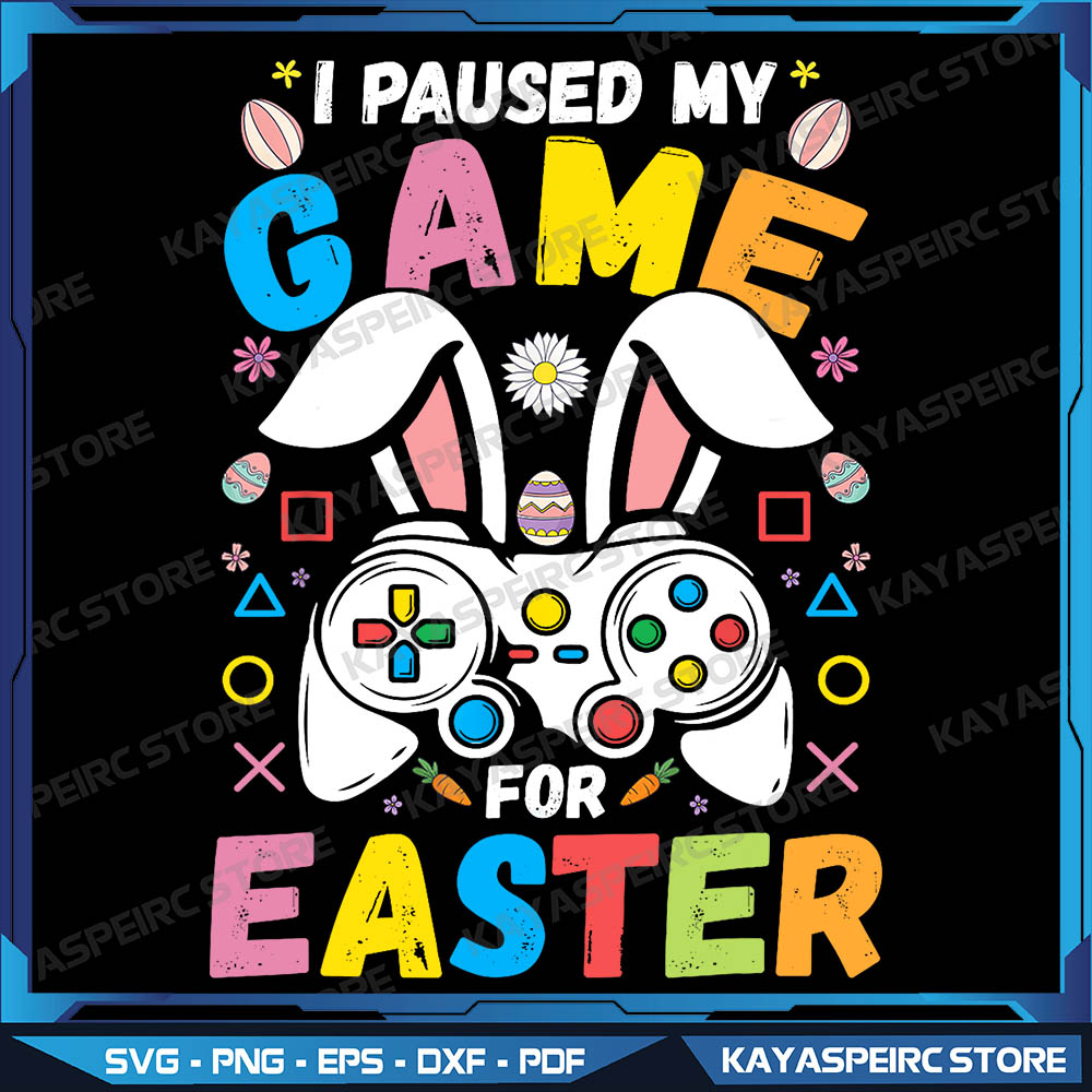 Easter Day Png, Bunny gamer Egg Funny Gaming Png, Easter Fun | Inspire ...