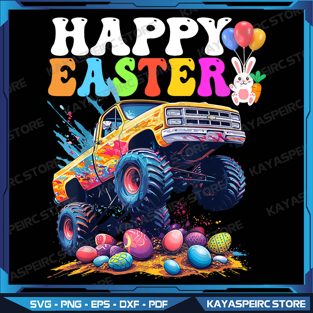 Happy Easter Png, Monster Truck Easter Eggs Png, Easter bunn | Inspire ...