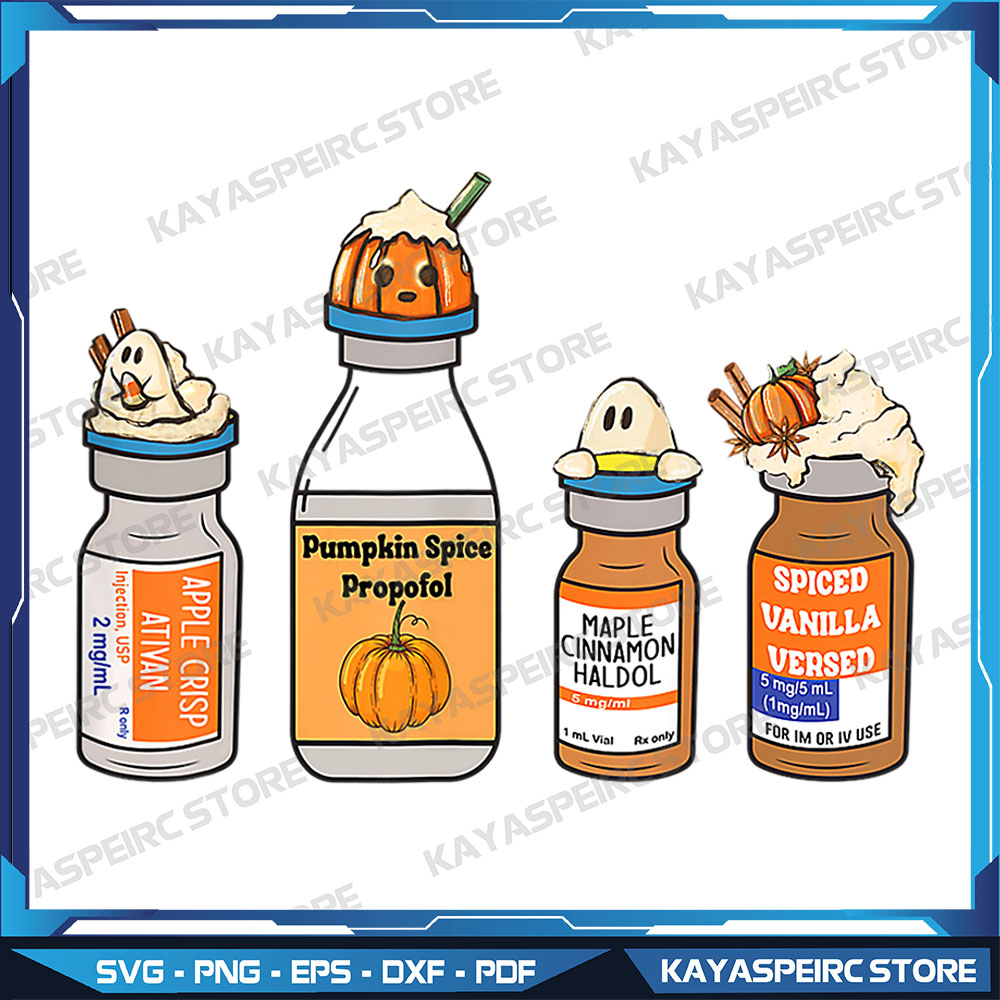 Pumpkin Spice Propofol Ativan Versed Haldol Nurse Halloween | Inspire ...