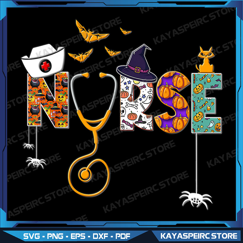 Halloween Nurse Nursing Cute Health Worker Halloween Png, Ha | Inspire ...