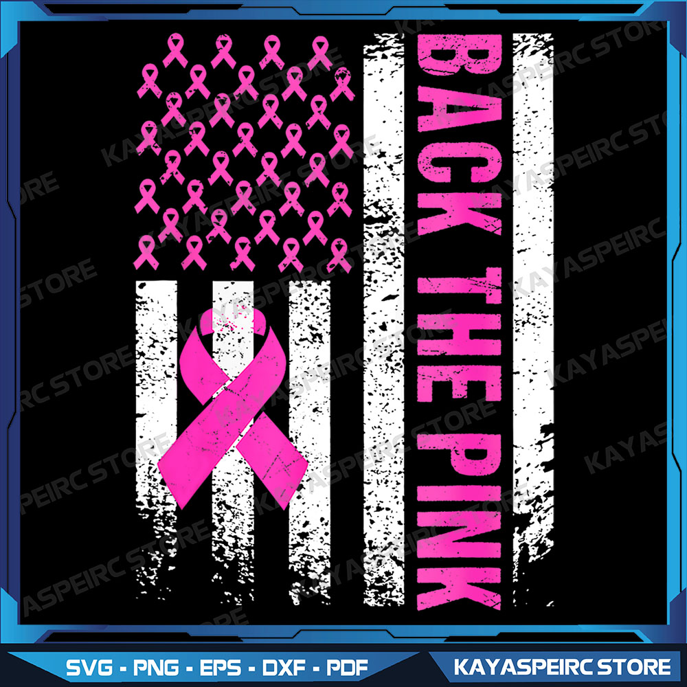 Breast Cancer Flag Svg | Inspire Uplift