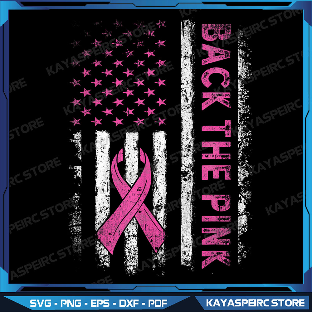 Back The Pink Breast-Cancer-Awareness Flag Png, Breast Cance | Inspire ...
