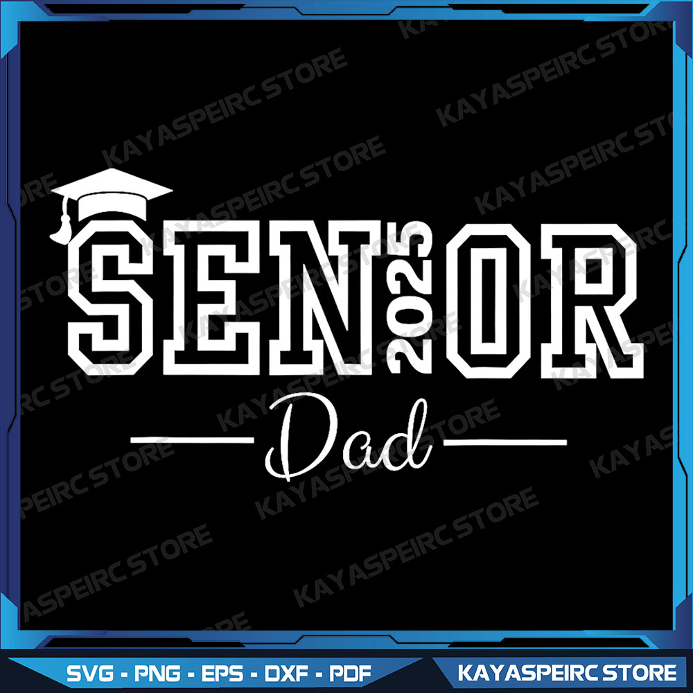 Cute Heart Graduate Proud Dad Senior of 2025 Class Png, Grad | Inspire ...