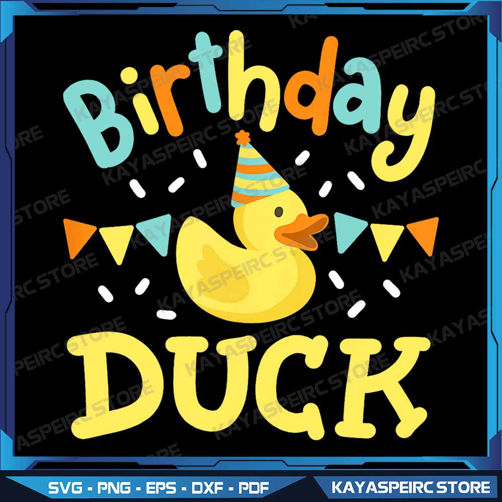 Birthday Duck Kids Girls Boys Rubber Duck Bday Party Family | Inspire ...