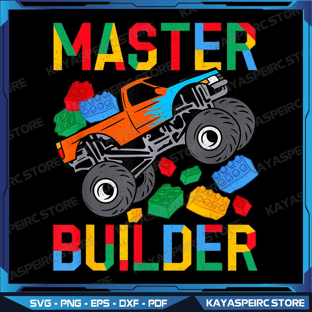 Master Builder Funny Blocks Building Brick Boys Kids Png, Fu | Inspire ...