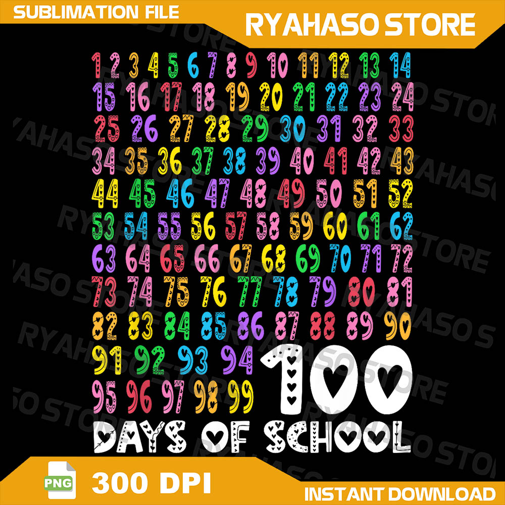 100th Day of School Math Numbers Teacher Png, 100 Days Smart | Inspire ...