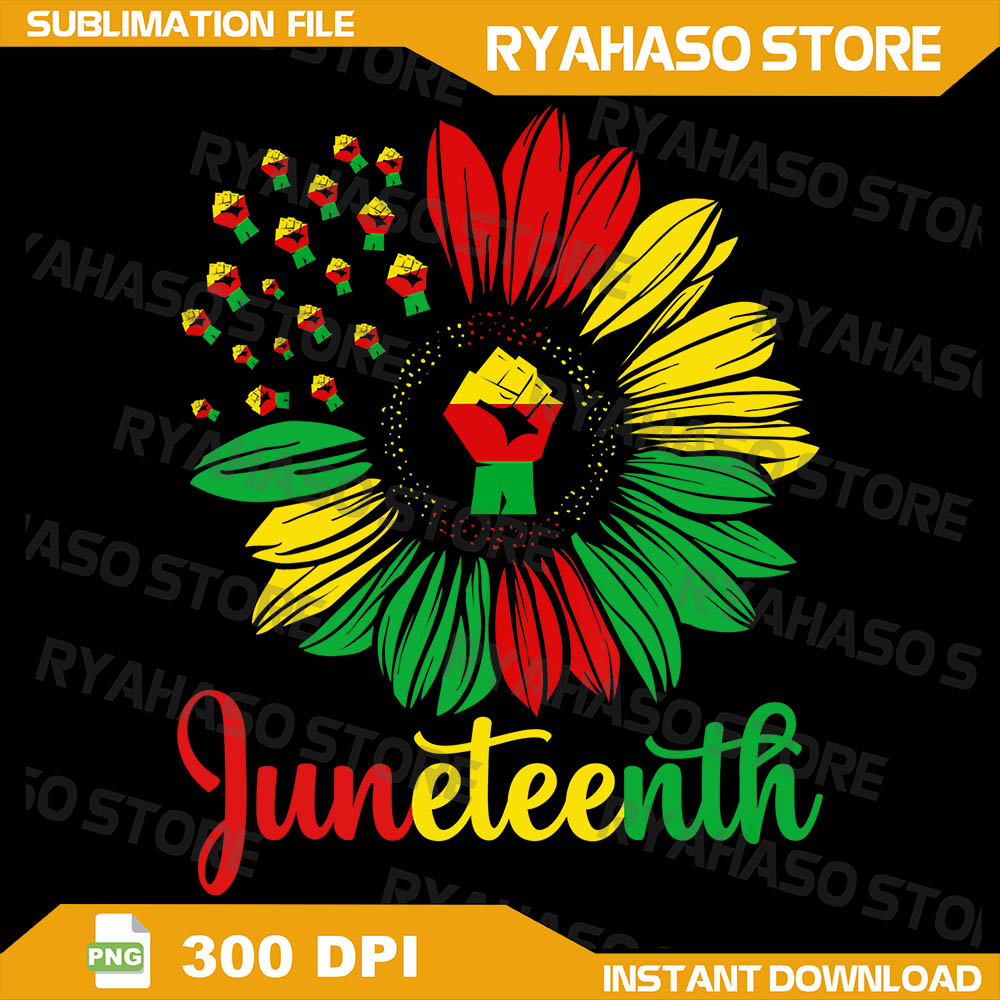 Juneteenth Accentors Sunflower African American Black Pride | Inspire ...