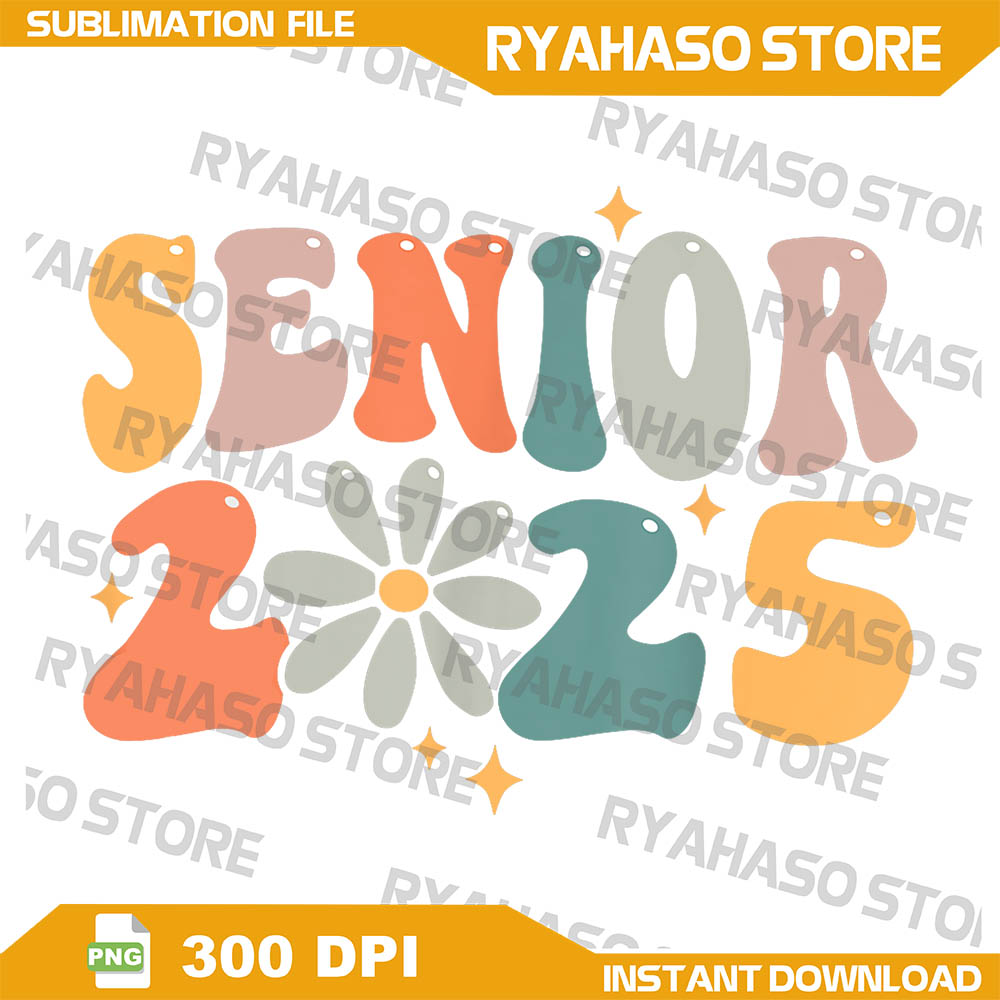 Retro Groovy Senior 25 Class Of 2025 Graduation Smile Grad P | Inspire ...