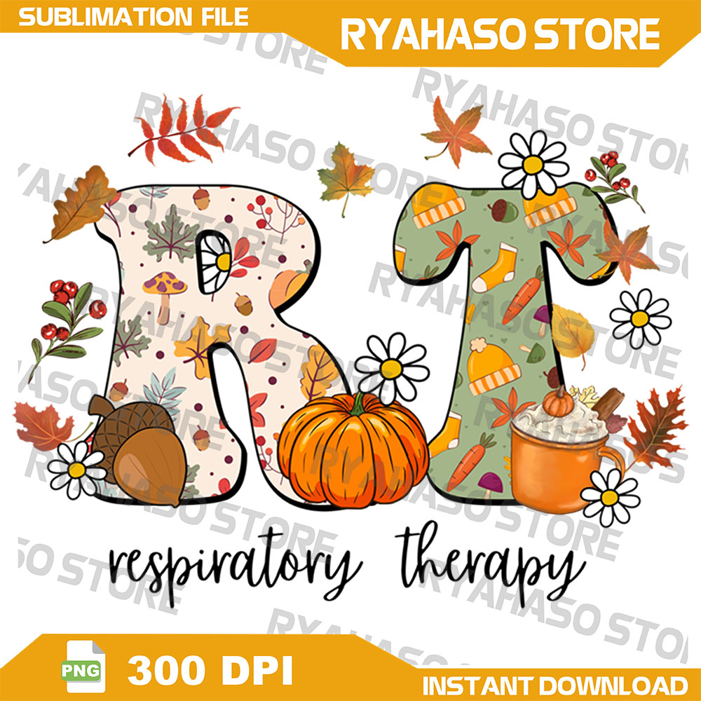 Respiratory Therapy Autumn Fall Season Thanksgiving Png, Nur | Inspire ...