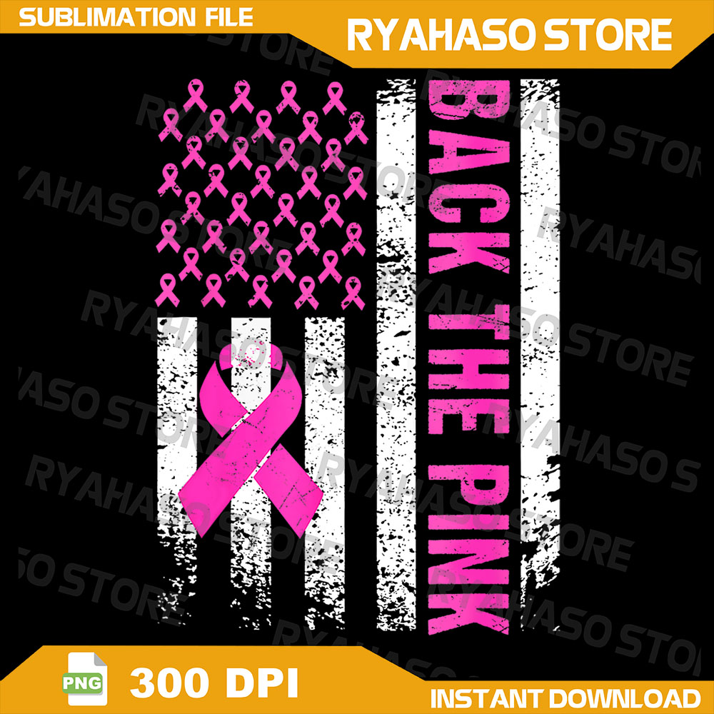 Back The Pink Breast-Cancer-Awareness Flag Png, Breast Cance | Inspire ...