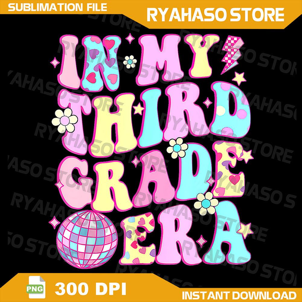 Retro Groovy Back To School In My Third Grade Era Png, Groov | Inspire ...