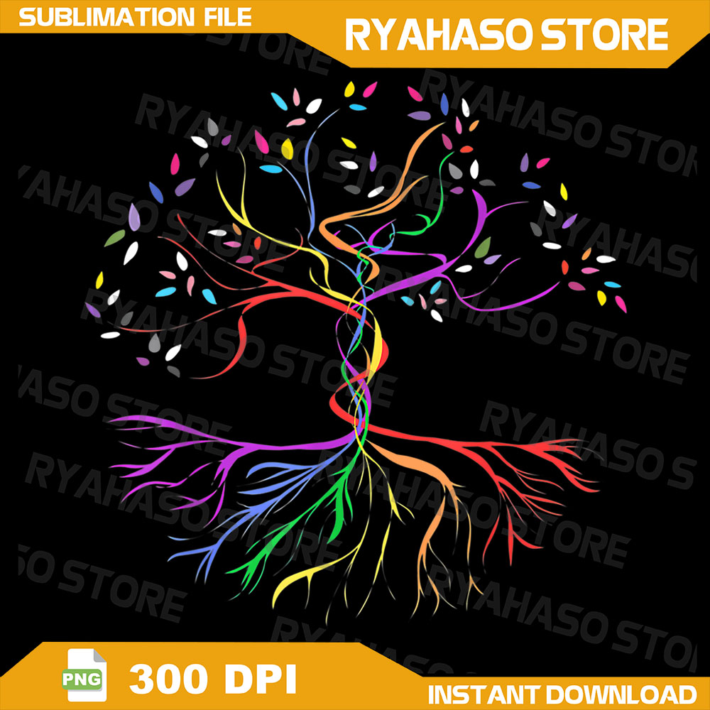 Tree Life Rainbow LGBT Cool Gay Pride Flag Ally Png, Cool Ga | Inspire ...