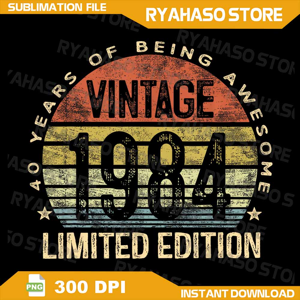 40 Year Old Gifts Vintage 1984 Limited Edition 40th Birthday | Inspire ...