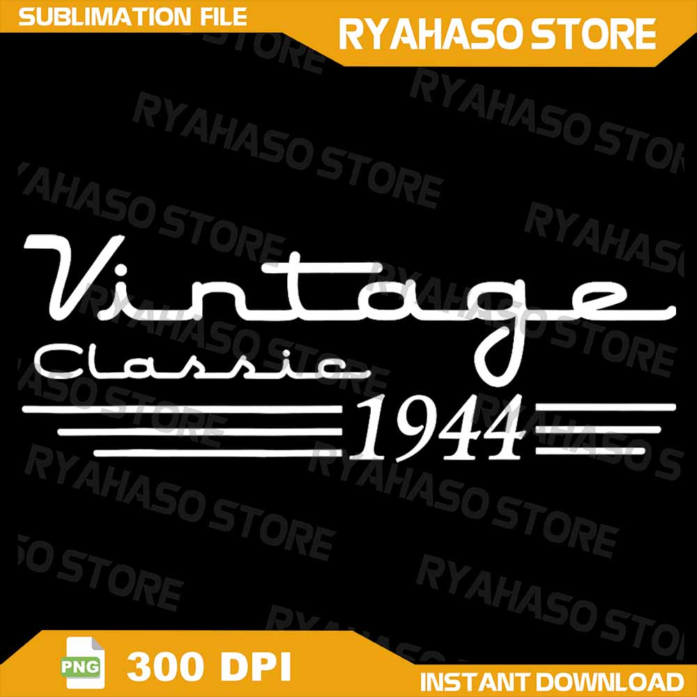 80th Birthday 80 Years Old 75th Vintage Retro 1944 Birthday | Inspire ...