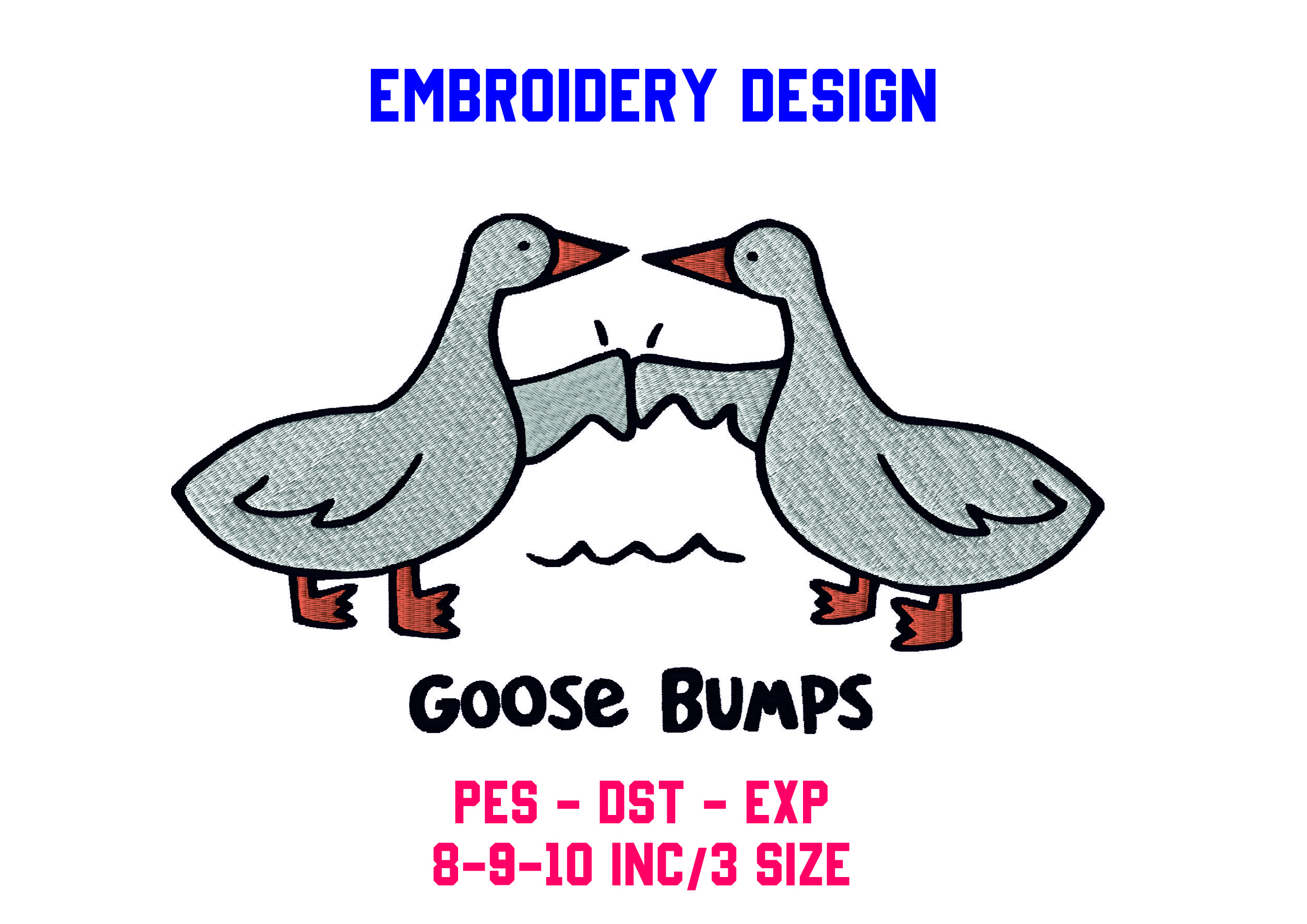 Goosebumps embroidery designs, Goosebumps Funny embroidery, | Inspire ...