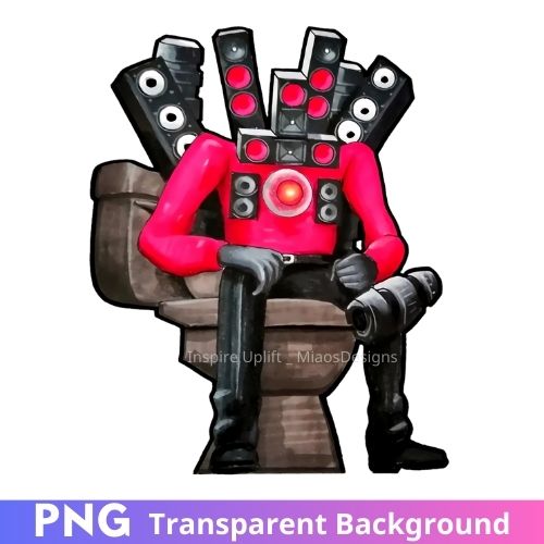 Skibidi Toilet PNG Clipart Image Digital Instant Download | Inspire Uplift