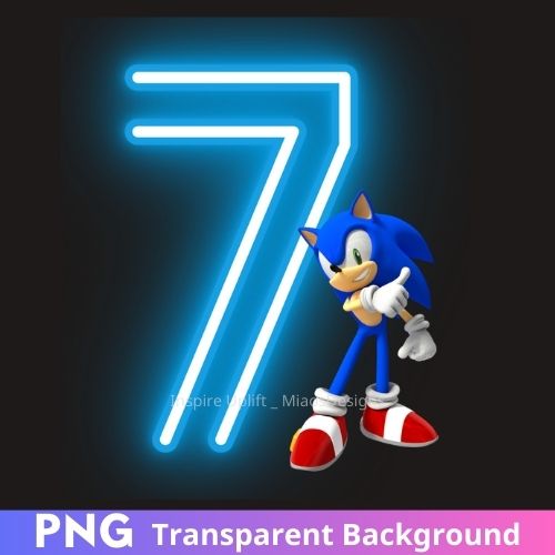 Sonic The Hedgehog 7th Birthday PNG Transparent Image | Inspire Uplift
