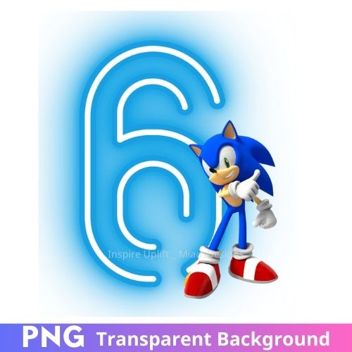 Sonic The Hedgehog 6th Birthday PNG Transparent Image | Inspire Uplift