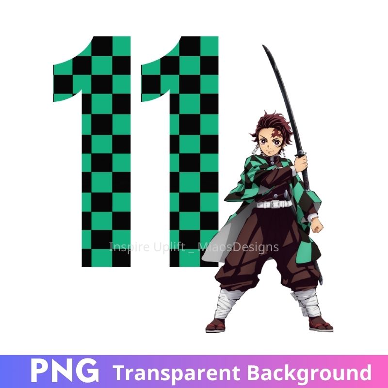 Demon Slayer 11th Birthday PNG Transparent Image Eleven - Inspire Uplift