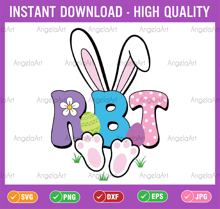 Easter Bunny RBT Neurodiversity Behavior Therapy Svg, Bunny - Inspire ...