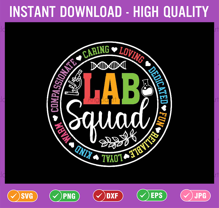 Lab Squad Funny Lab Week 2024 Svg, Medical Laboratory Techni - Inspire ...